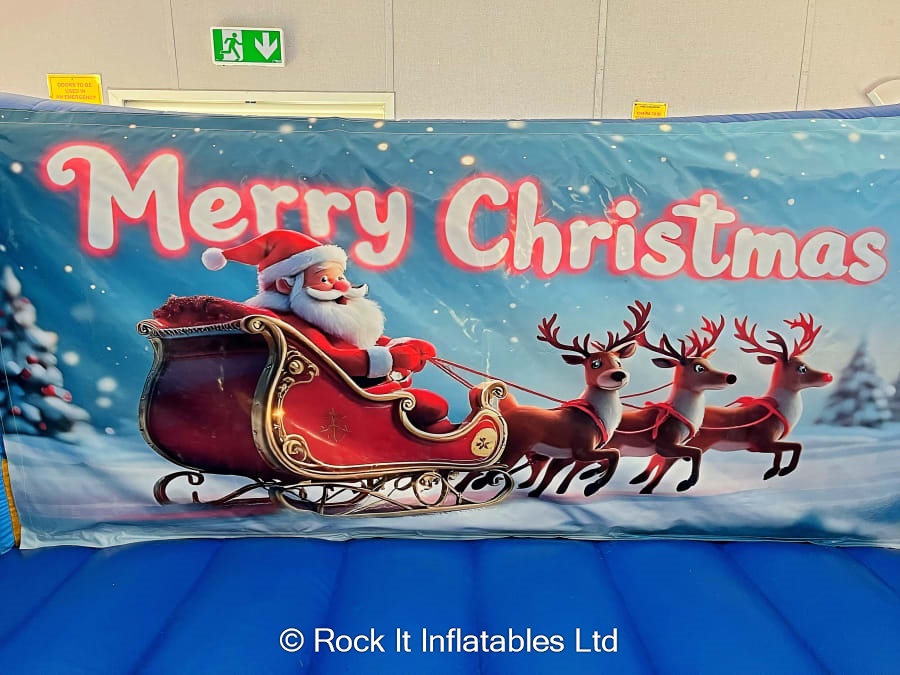 CHRISTMAS Themed V Front Low Height Bouncy Castle - Bouncy Castle and ...